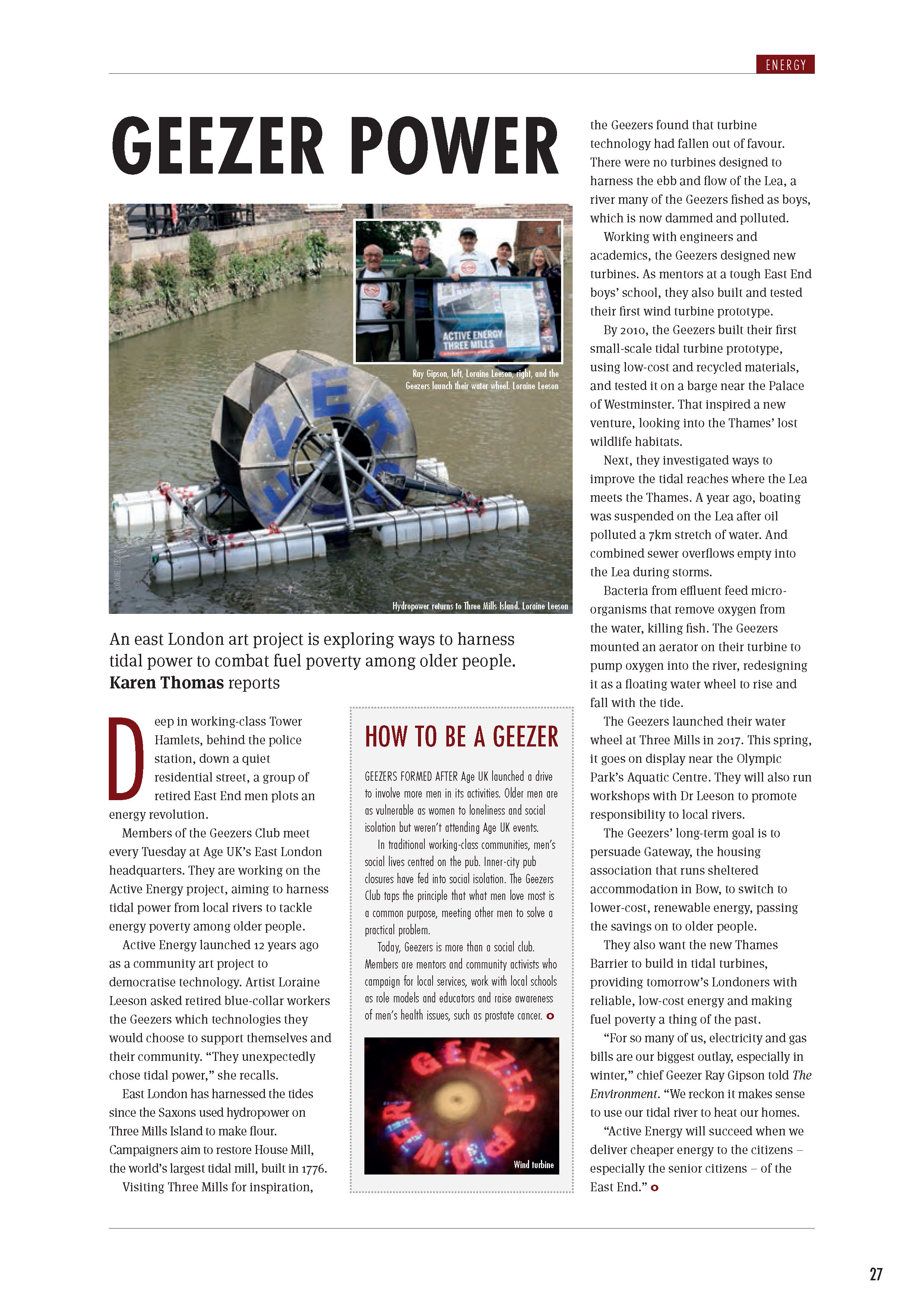 The Environment Magazine Feb 2019 – Our Bow