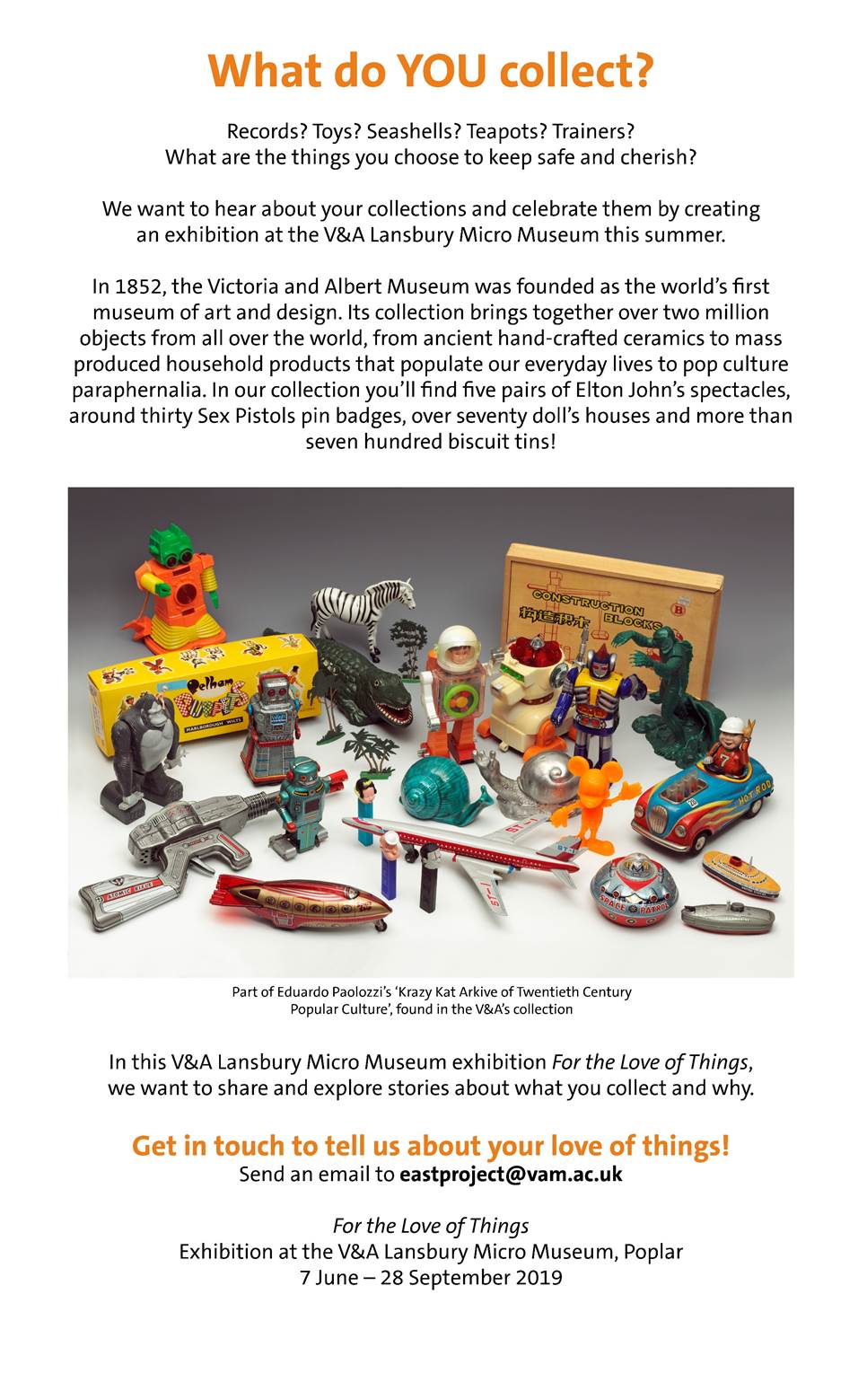 V&A East Project flyer – Our Bow