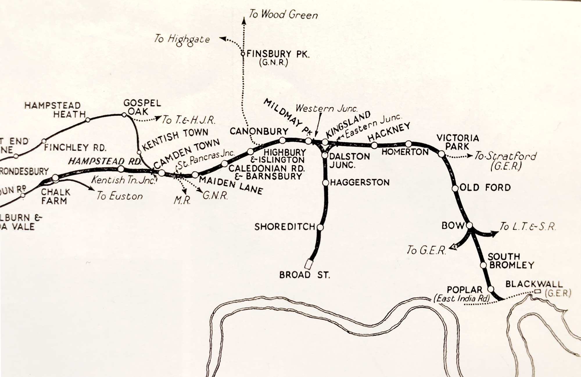 The vanished North London Railway though Bow – Our Bow