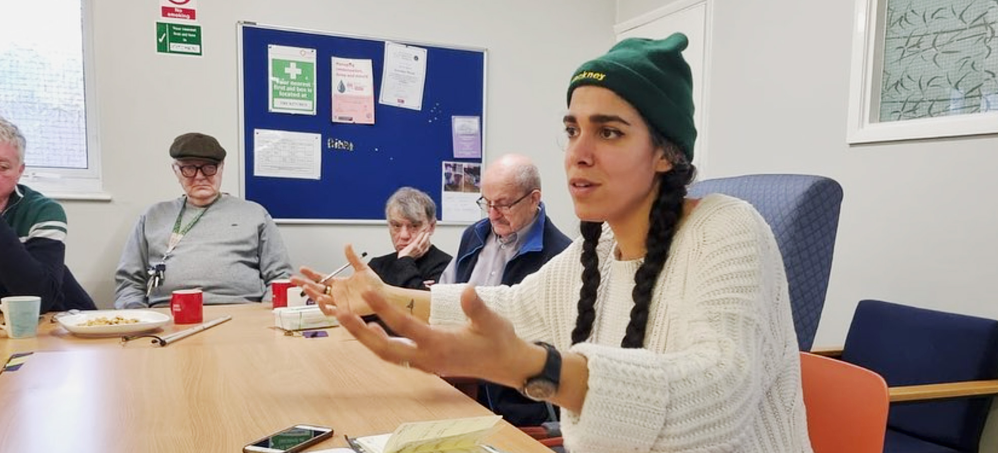 Aya Haidar in Whitechapel – the Geezers bring their memories – Our Bow