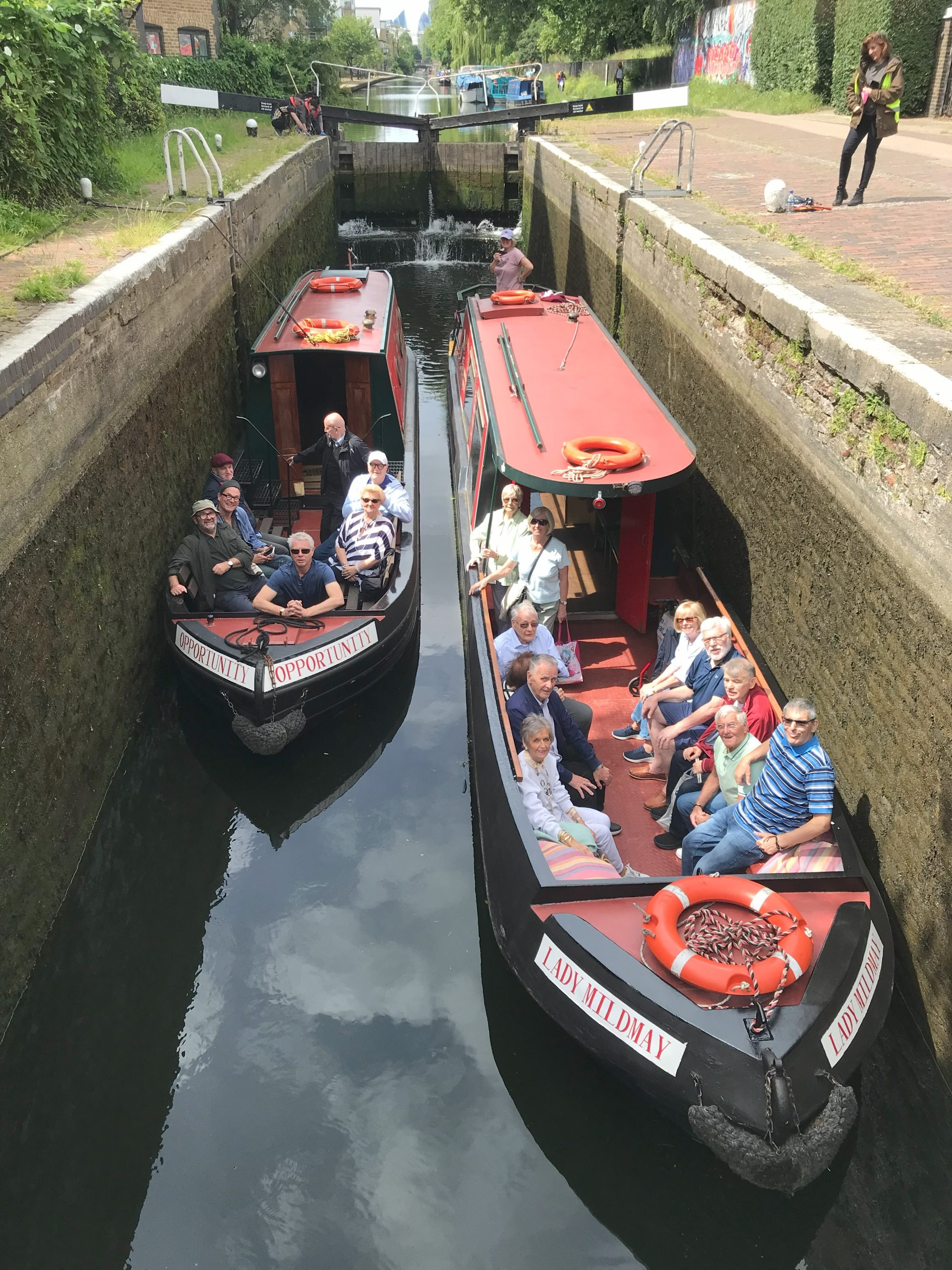 Old Ford Neighbourhood Project volunteers and Geezers’ canal boat trip ...
